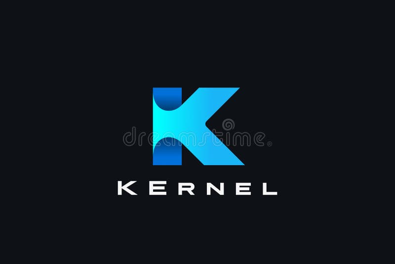 Letter K Logo Design Vector Template. Monogram Logotype Concept Icon ...