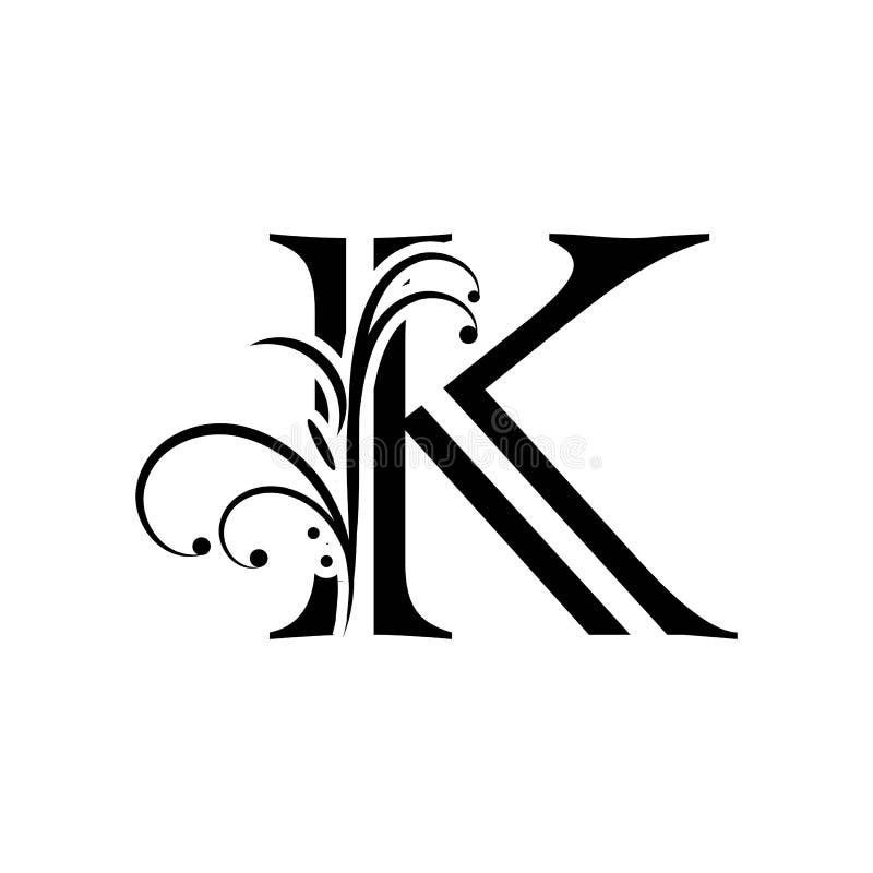 Letter K Logo Icon Design Template Elements Stock Vector - Illustration ...