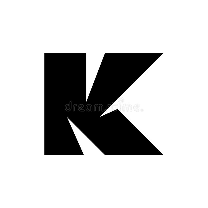 Letter K logo stock vector. Illustration of shape, label - 214295179
