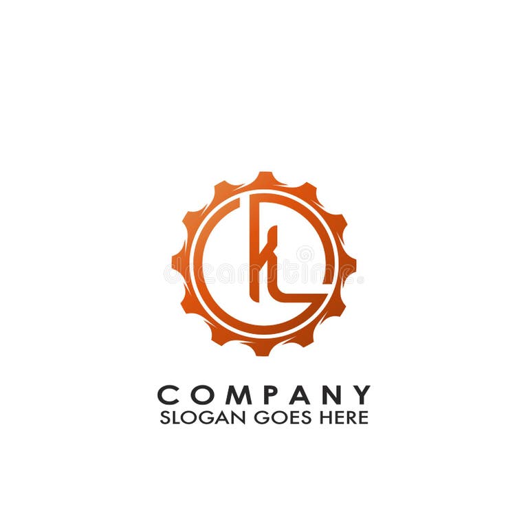 Letter K Logo. Modern Techno Gear Initial Logo Template Design Stock ...