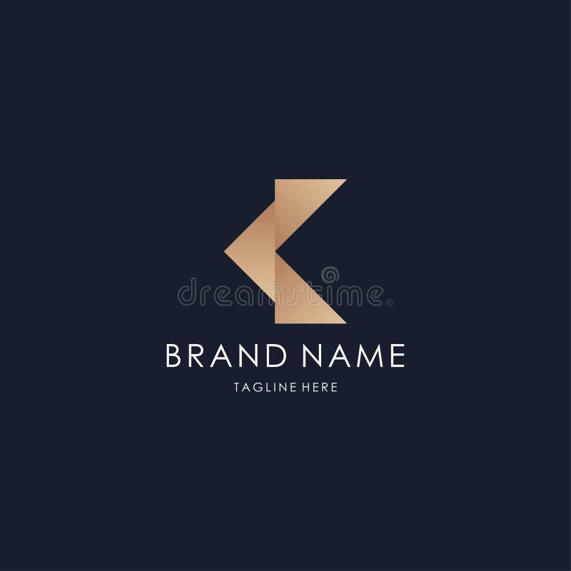 Letter K Logo Simple Monogram Initial Creative Line Design Luxury ...