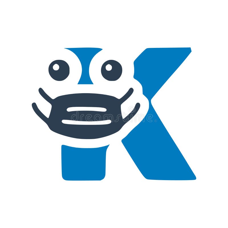 Letter j in medical mask stock vector. Illustration of letter - 241763435