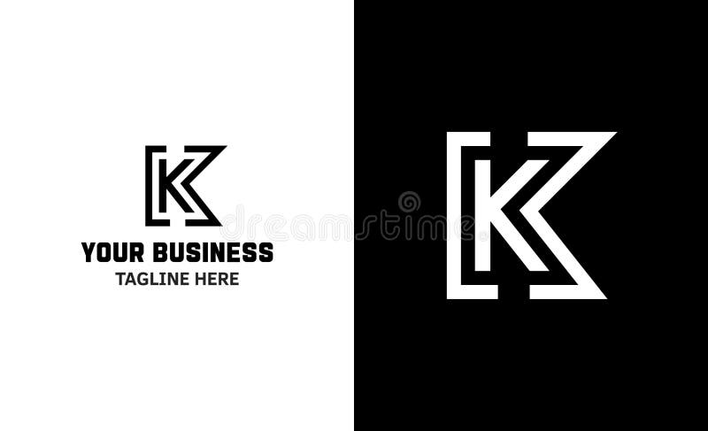 Letter K Minimal Vector Logo. Icon Mark Design Template Stock Vector ...