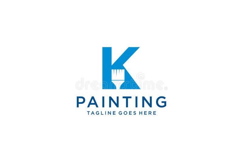 Letter E for Paint Logo, Paint Services Logo, Paint Logo Vector Stock ...