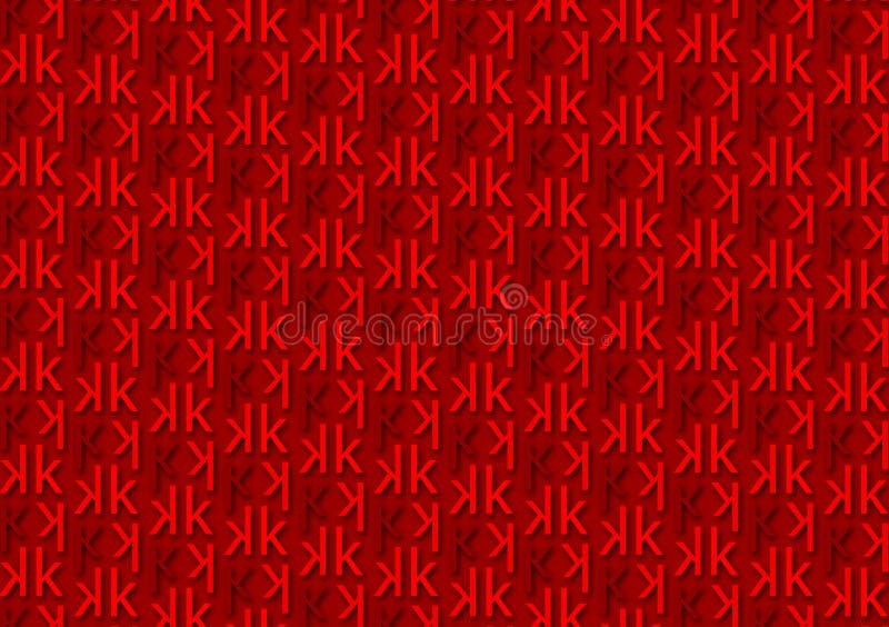 Letter K Pattern in Different Colored Red Shades for Wallpaper Stock ...