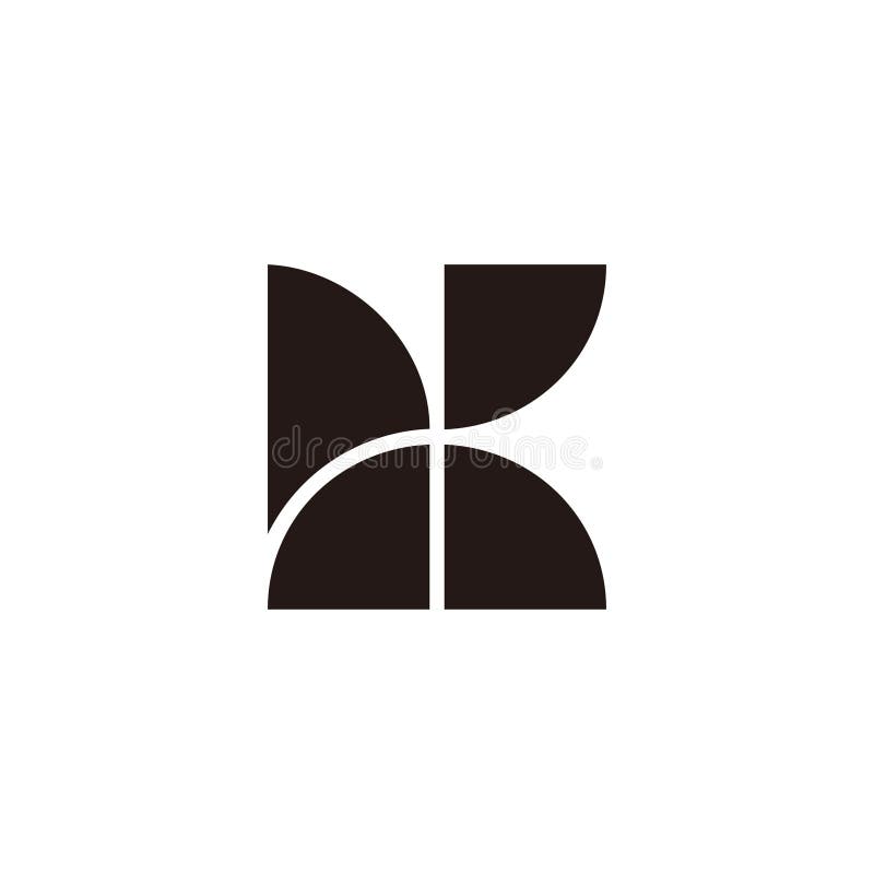 Letter K Rotate Simple Geometric Logo Vector Stock Vector ...