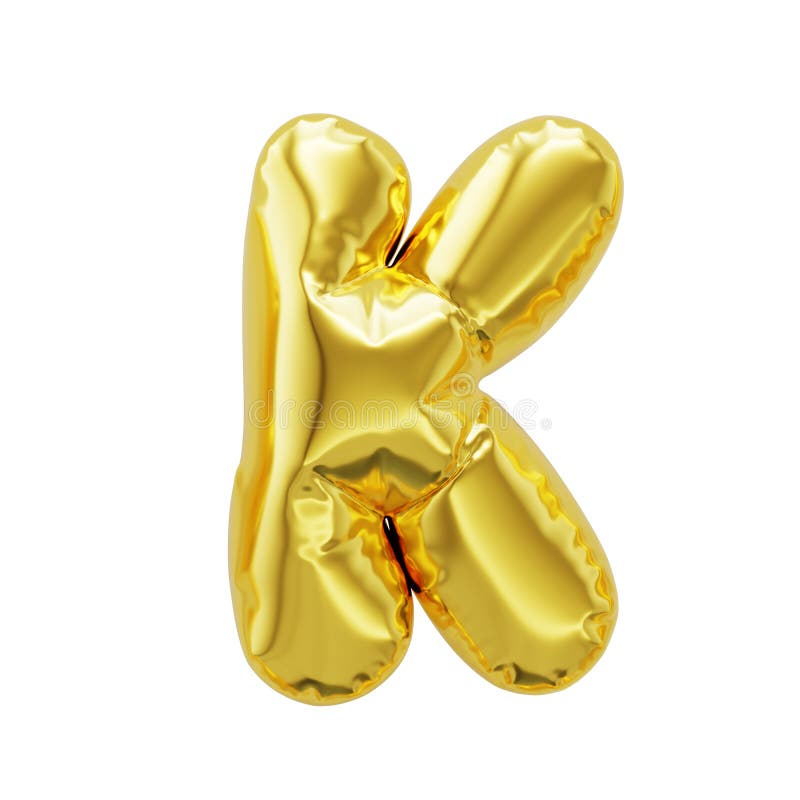 Isolated Letter K Shiny Gold Stock Illustrations – 255 Isolated Letter ...