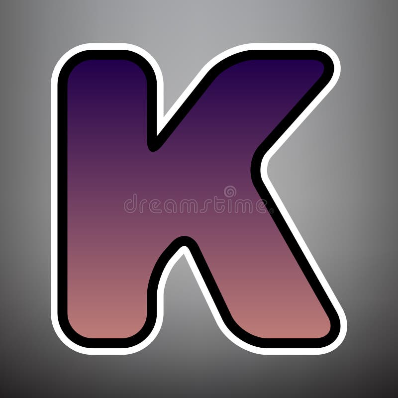 Letter K Sign Design Template Element. Vector Stock Vector ...