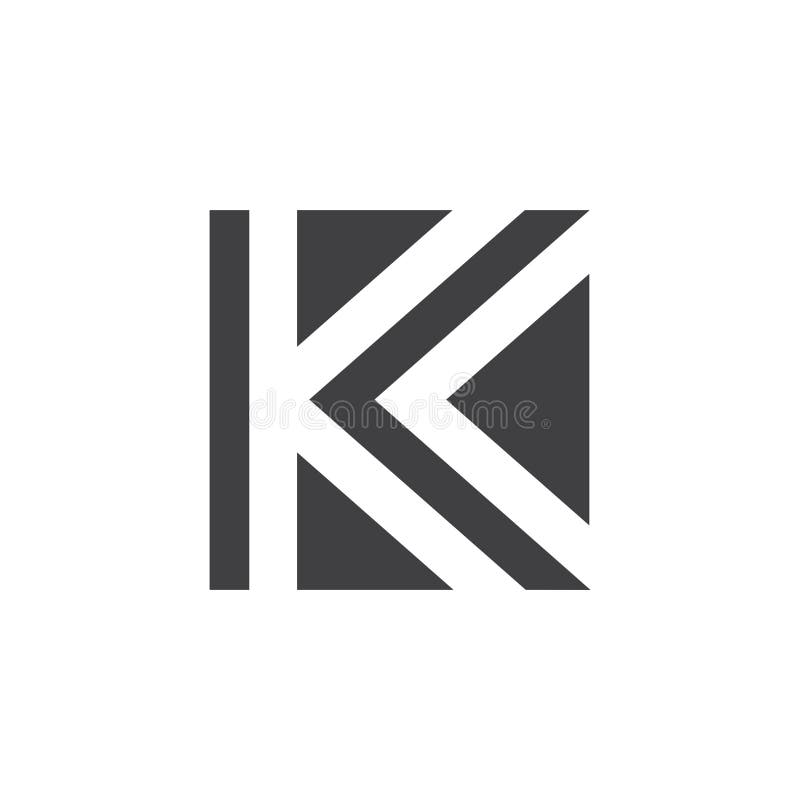 Letter K Square Geometric Arrow Logo Vector Stock Vector - Illustration ...