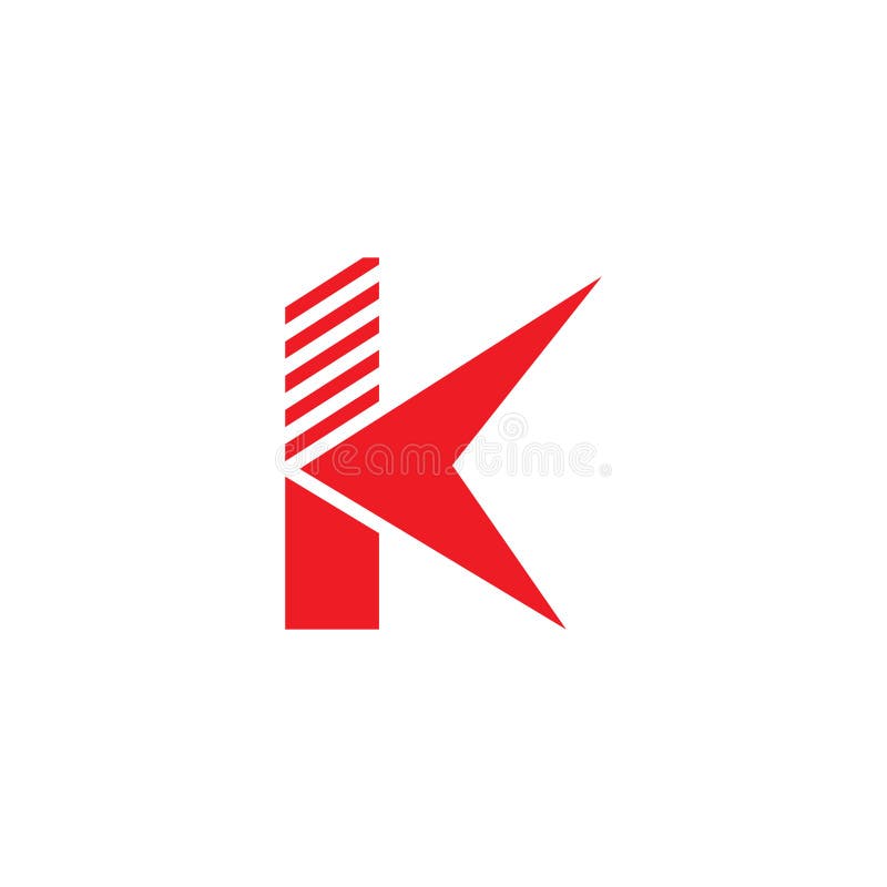 Letter K Stripes Triangle Logo Stock Illustrations – 4 Letter K Stripes ...