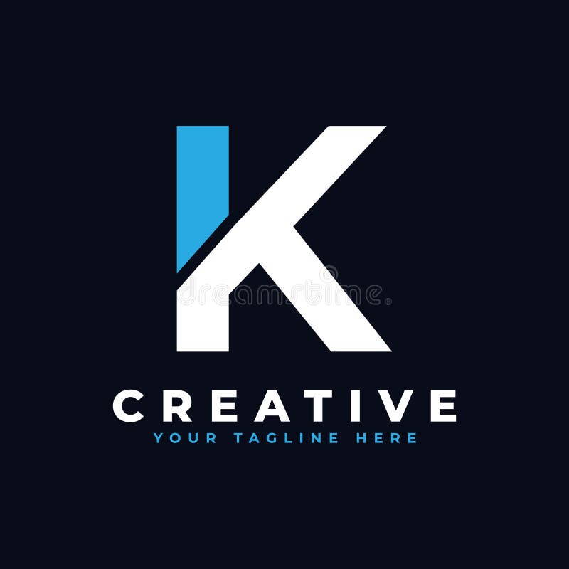 Letter K Tech Logo. Design Vector Illustration Modern Monogram Icon ...