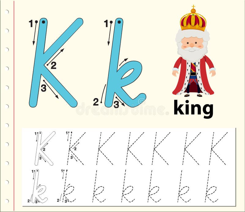 Alphabet Letter K King Stock Illustrations – 311 Alphabet Letter K King ...