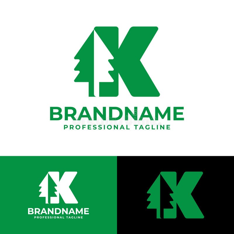 Letter K Tree Logo, for Any Environmental Brands with K Initial Stock ...