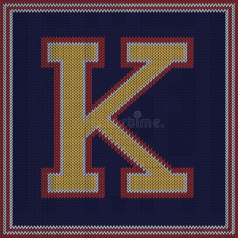 Letter K. Vector Illustration Decorative Design Stock Vector ...