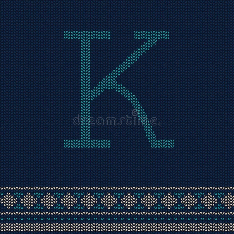 Letter K. Vector Illustration Decorative Design Stock Vector ...
