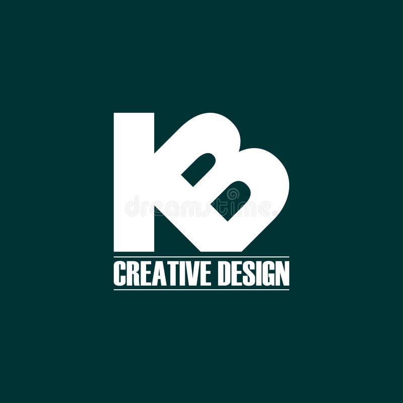 Letter KB Simple Monogram Logo Icon Design. Stock Vector - Illustration ...