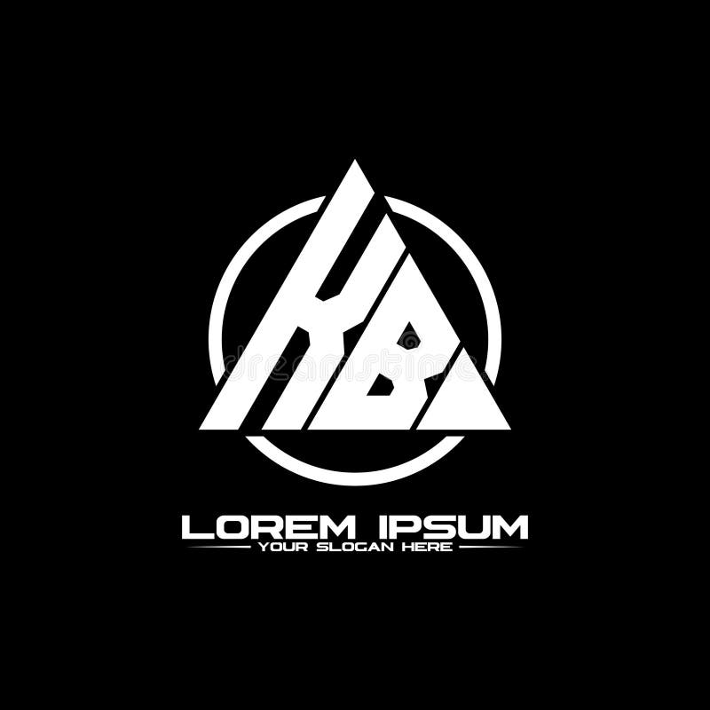 Letter KB Simple Monogram Logo Icon Design. Stock Vector - Illustration ...