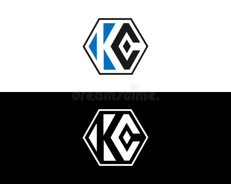 Letter KC Logo Monogram Vector Stock Vector - Illustration of logo ...