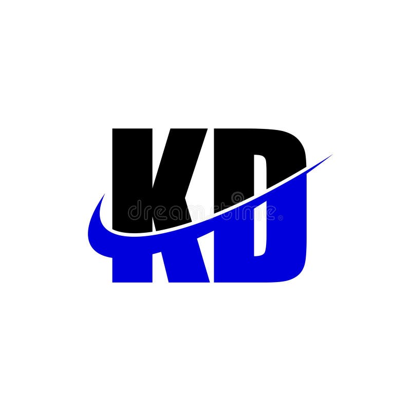 Letter KD Simple Monogram Logo Icon Design. Stock Vector - Illustration ...