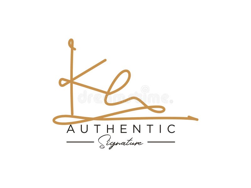 Letter KE Signature Logo Template Vector Stock Vector - Illustration of ...