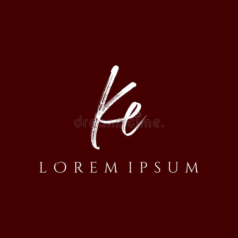 Letter KE Simple Monogram Logo Icon Design. Stock Vector - Illustration ...