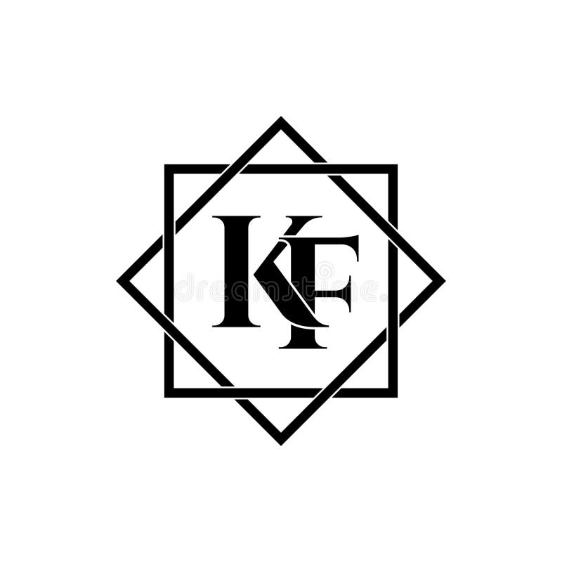 Letter KF Simple Monogram Logo Icon Design. Stock Vector - Illustration ...