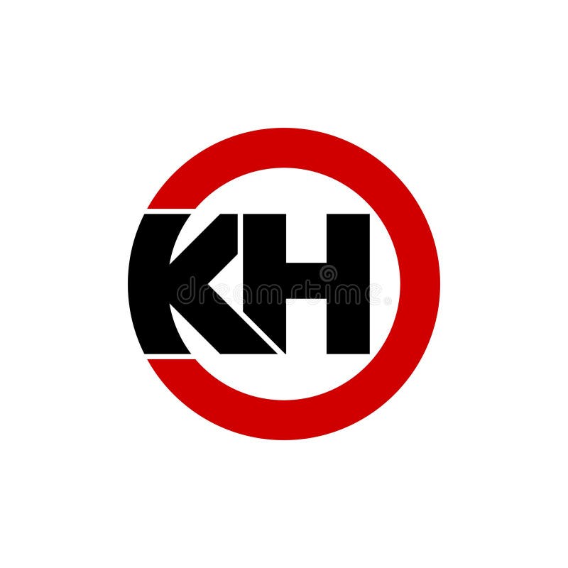 Letter KH Simple Monogram Logo Icon Design. Stock Vector - Illustration ...