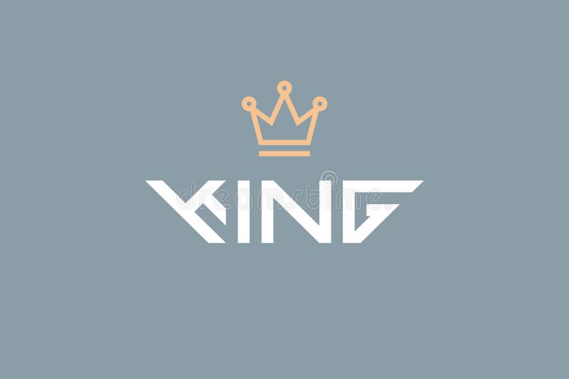 Letter King Logo Design Template Stock Vector - Illustration of logo ...