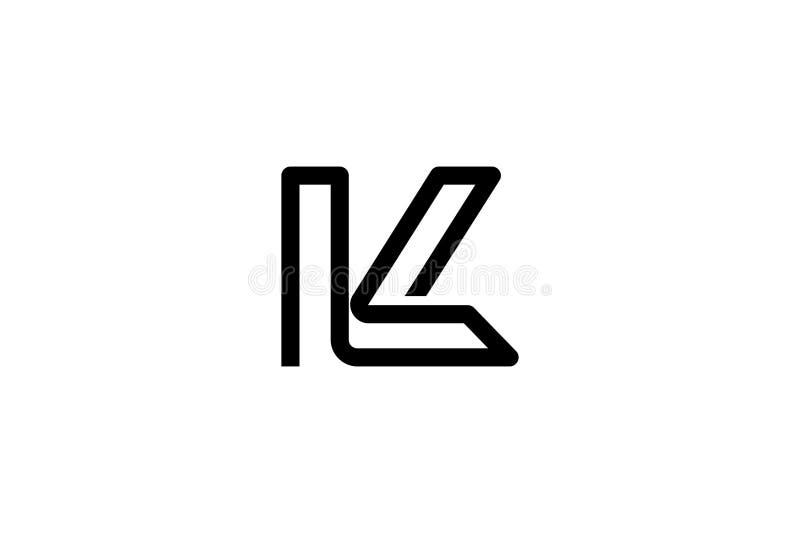 Letter KL or LK Logo Design Vector Stock Vector - Illustration of ...