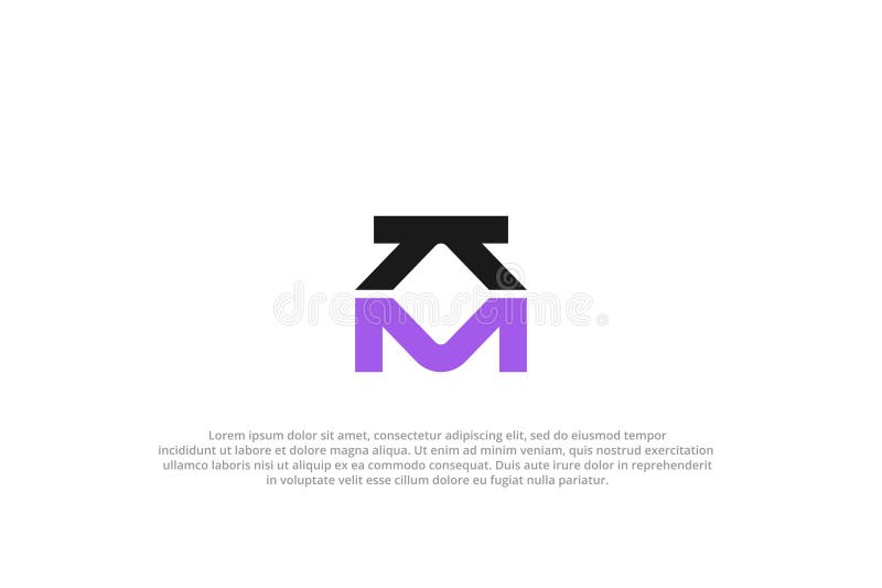Letter Km or Mk Abstract Business Modern Minimalist Logo Stock ...