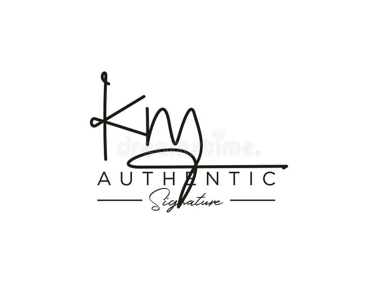 Km Signature Stock Illustrations – 255 Km Signature Stock Illustrations ...