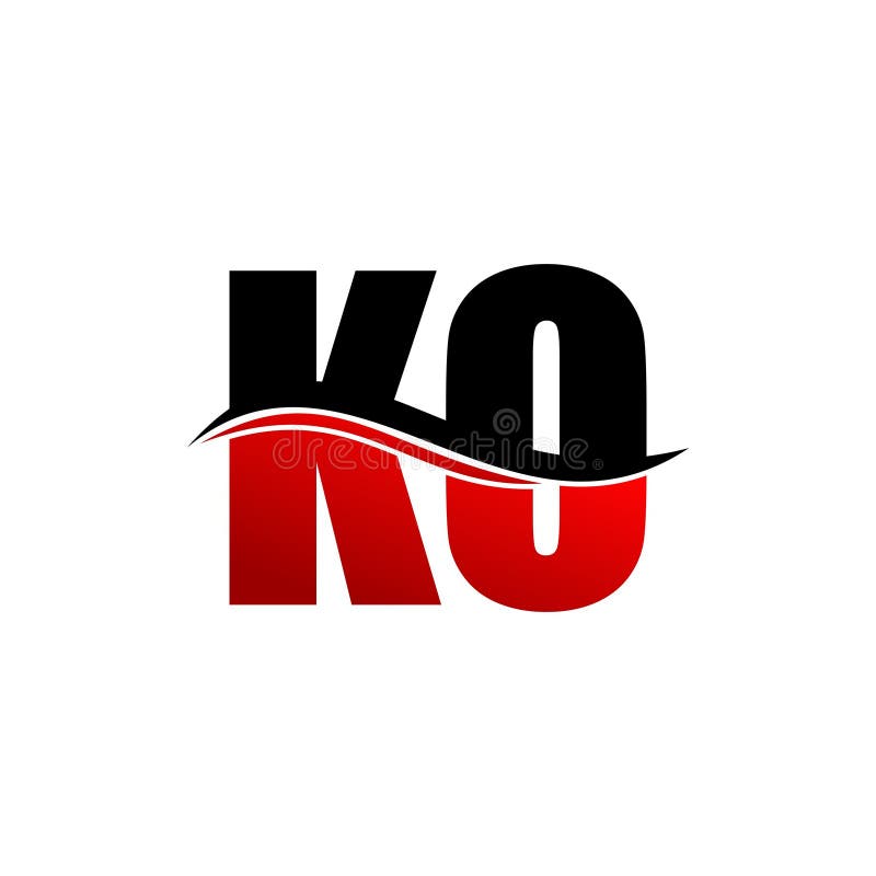 Letter KO Simple Monogram Logo Icon Design. Stock Vector - Illustration ...