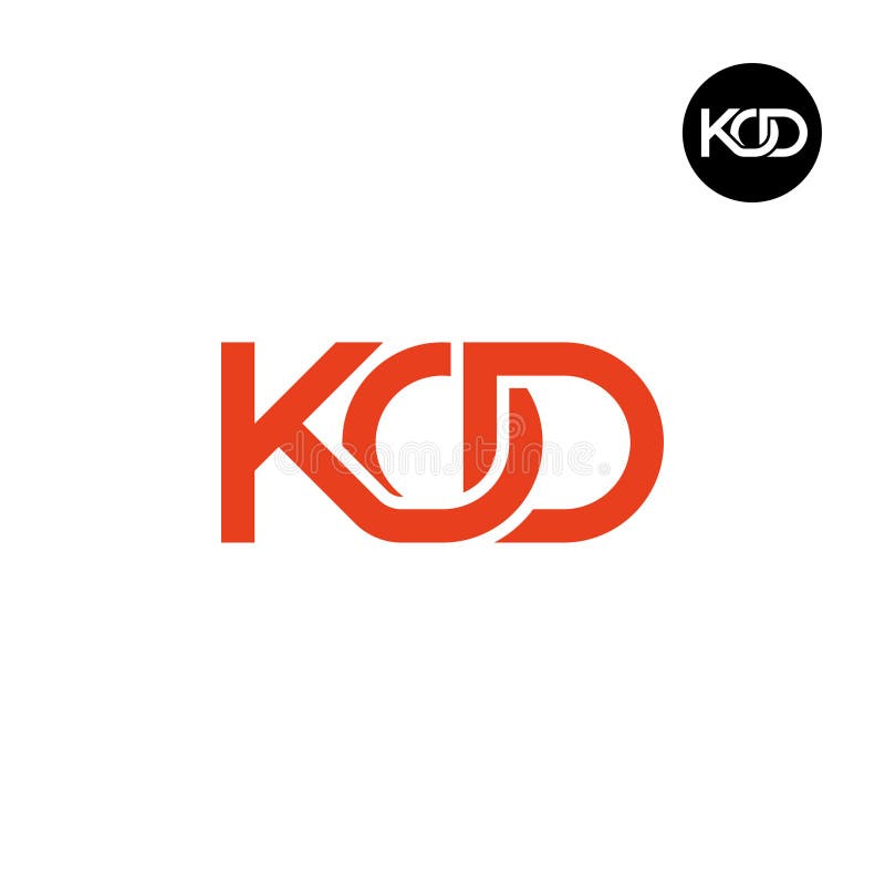 Letter KOD Monogram Logo Design Stock Vector - Illustration of ...