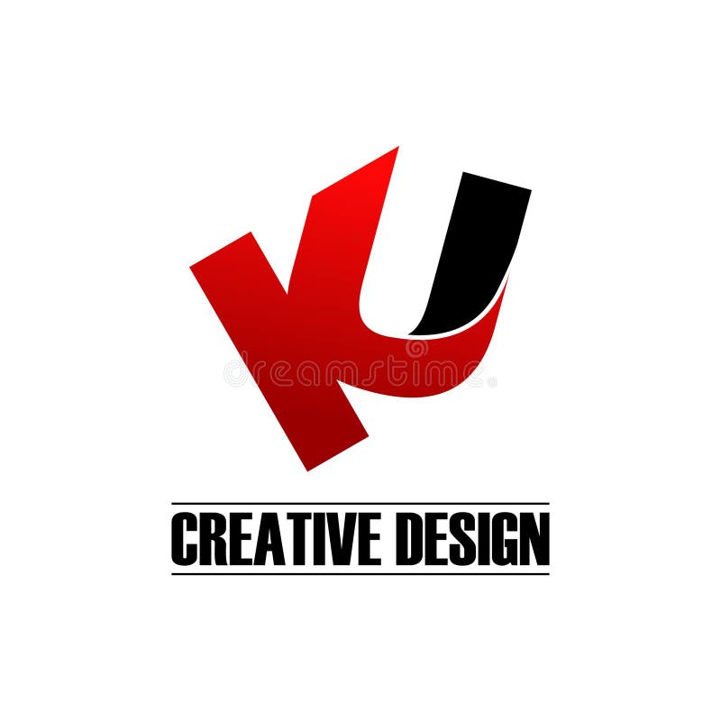 Letter KU Simple Monogram Logo Icon Design. Stock Vector - Illustration ...