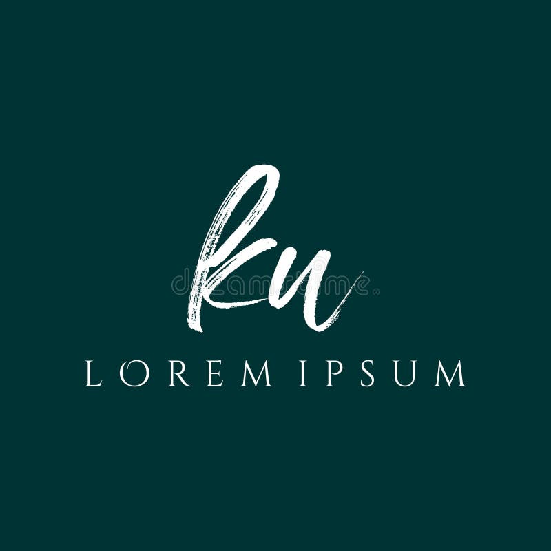 Letter KU Simple Monogram Logo Icon Design. Stock Vector - Illustration ...