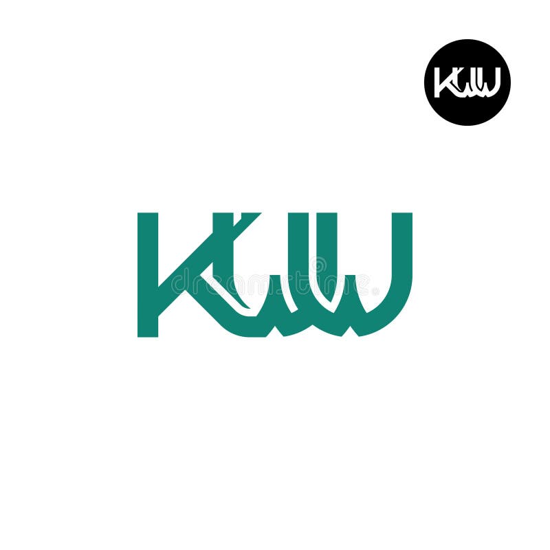 Letter KWW Monogram Logo Design Stock Illustration - Illustration of ...