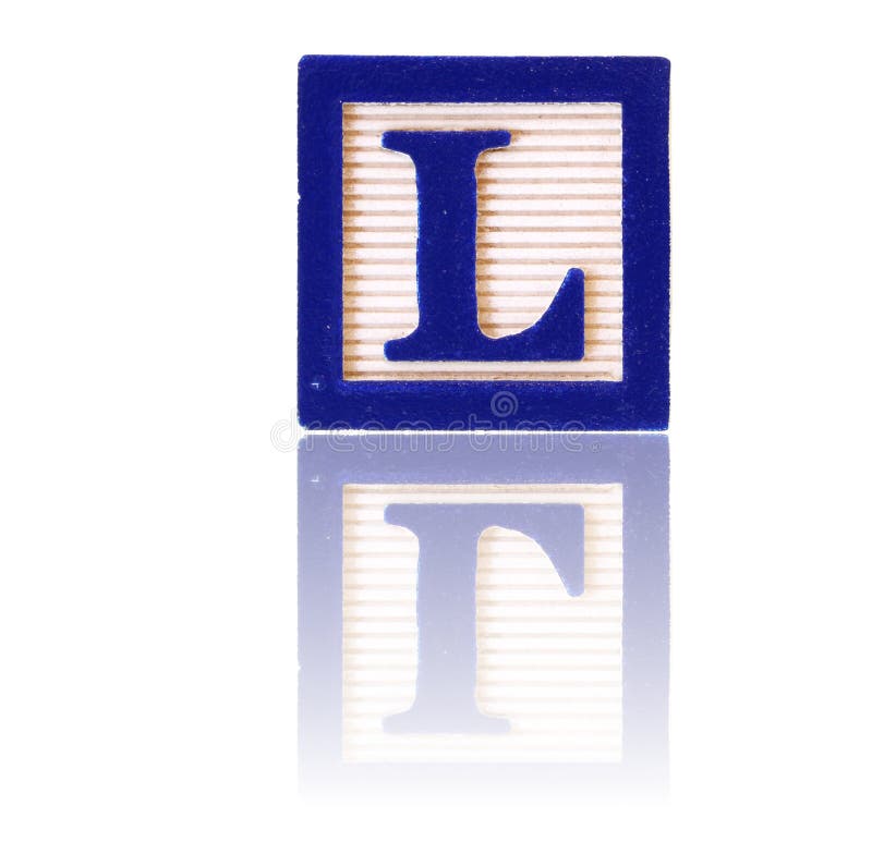 Letter L Alphabet Wood Block White Surface Stock Photos - Free ...