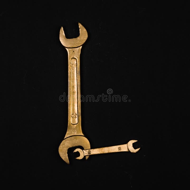Letter L Alphabet Made Repair Tools Stock Photos - Free & Royalty-Free ...