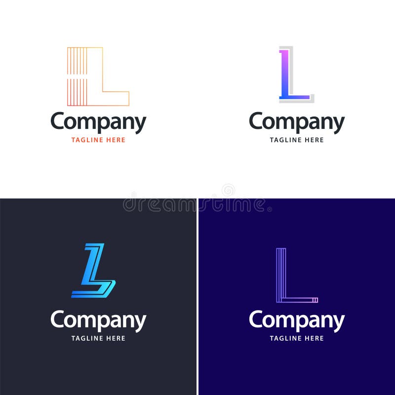Letter L Big Logo Pack Design Creative Modern Logos Design for Your ...