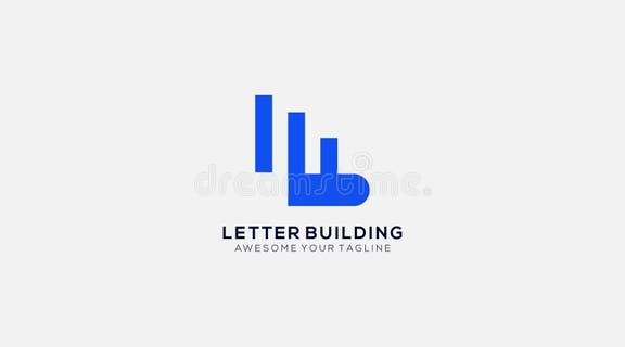 Letter L Building Construction Logo Design Vector Illustration Stock ...