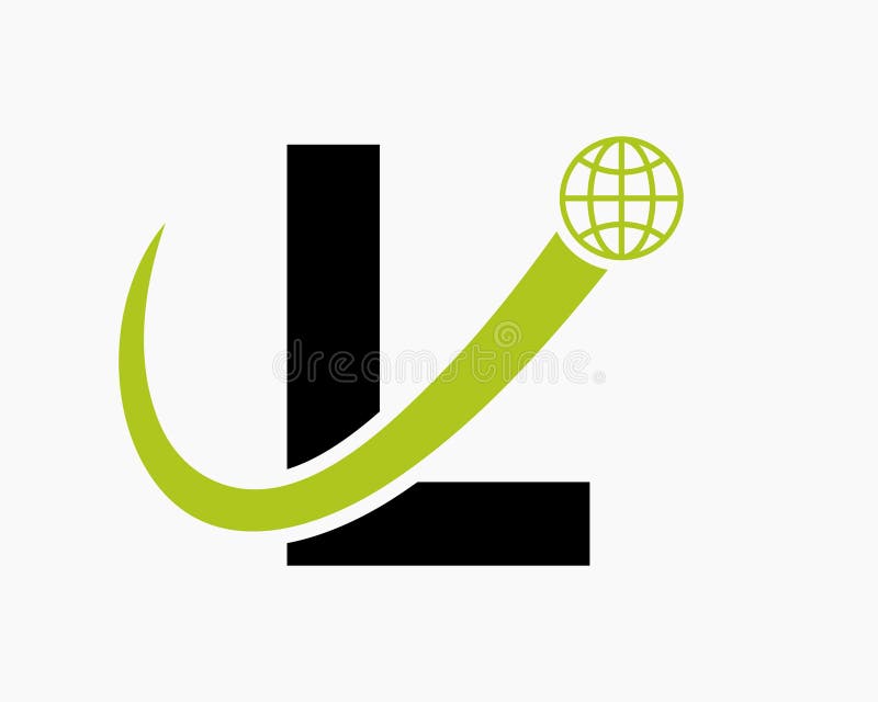 Letter L Global Logo Design. World Logotype Symbol Vector Template ...