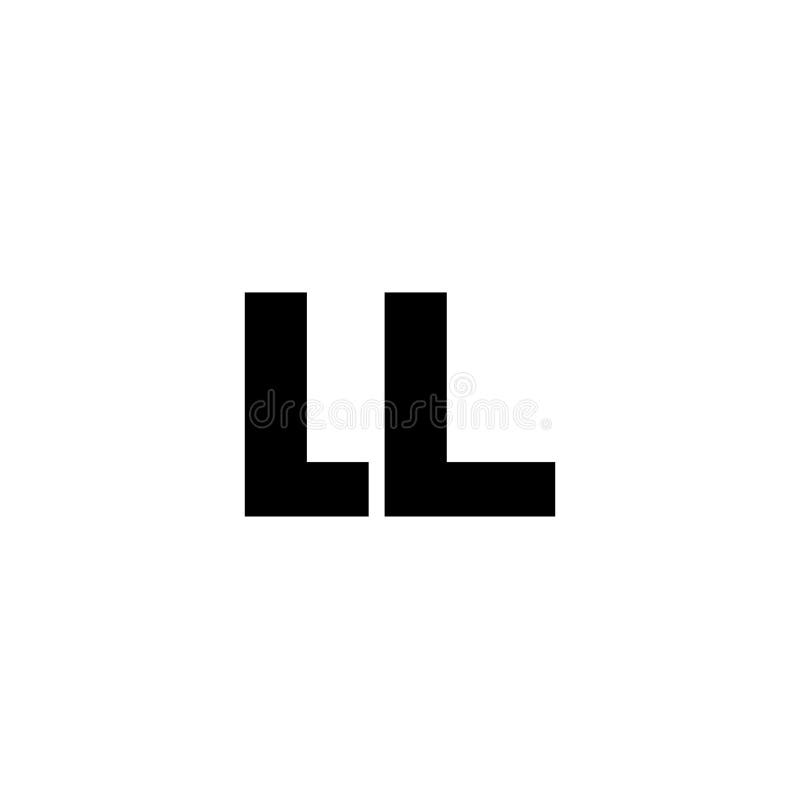 Letter L and L, LL Logo Design Template. Minimal Monogram Initial Based ...