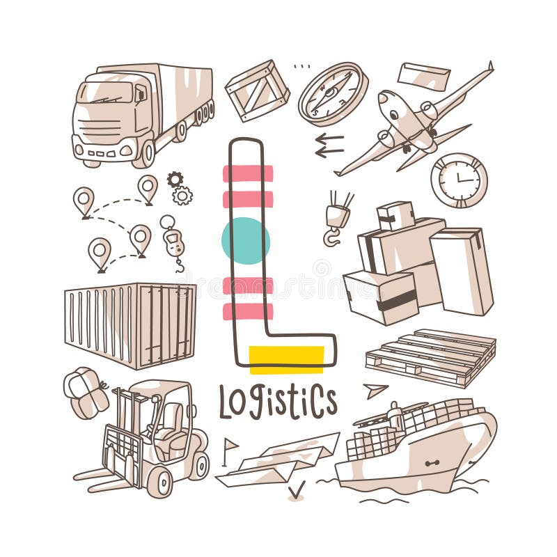 Logistics Doodle Stock Illustrations – 705 Logistics Doodle Stock ...