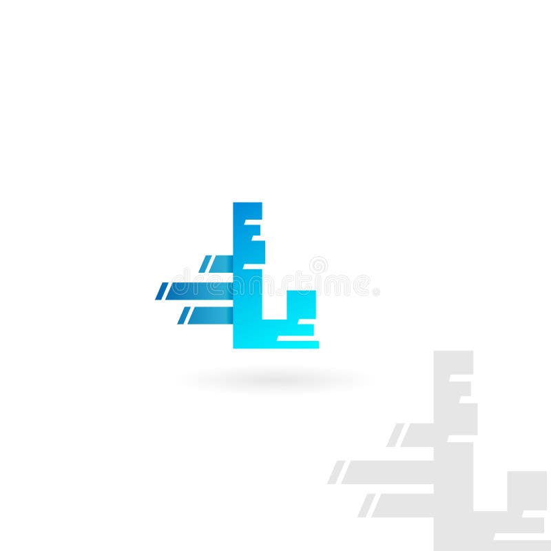 Glitch Alphabet Letters. Font with Distortion Effect. Isolated Vector ...