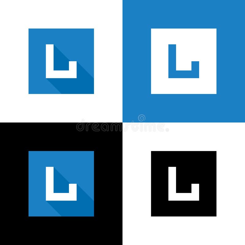 Letter L Logo Icon, Flat Design Illustration Stock Vector ...