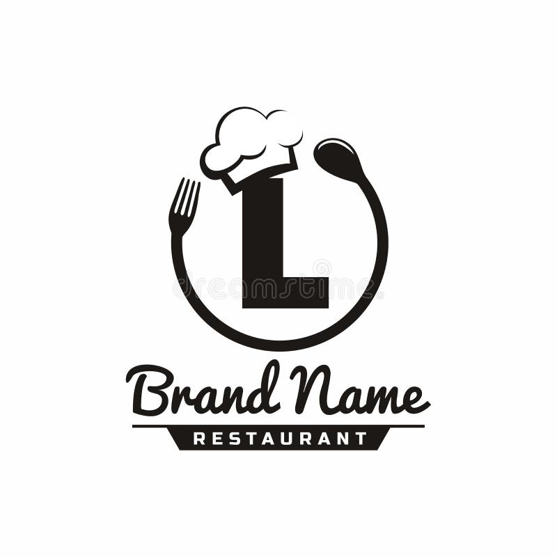 Letter L Restaurant Food Logo Design Stock Vector - Illustration of ...