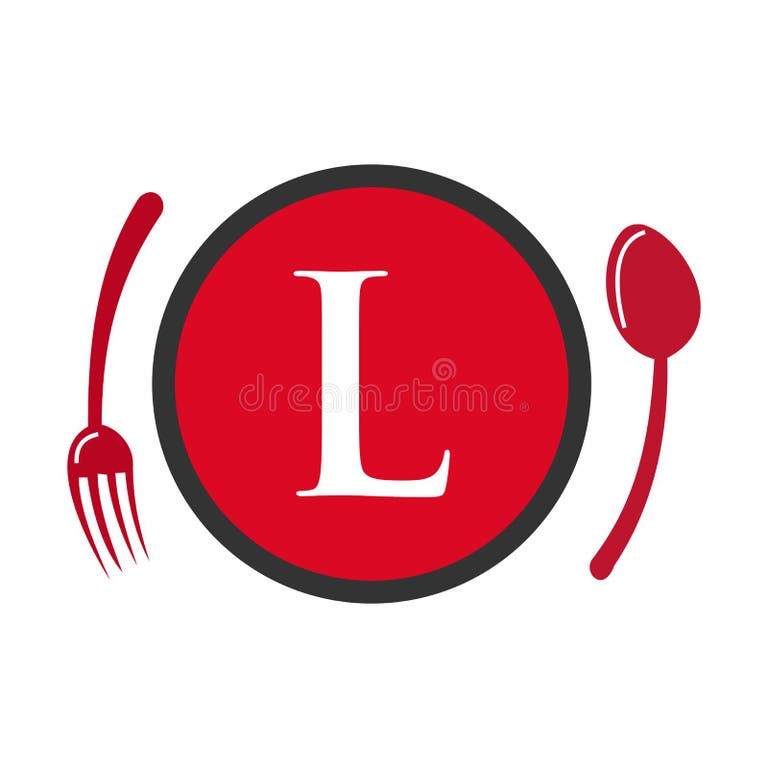 Letter L Restaurant Logo. Restaurant Logotype on Letter L Spoon and ...