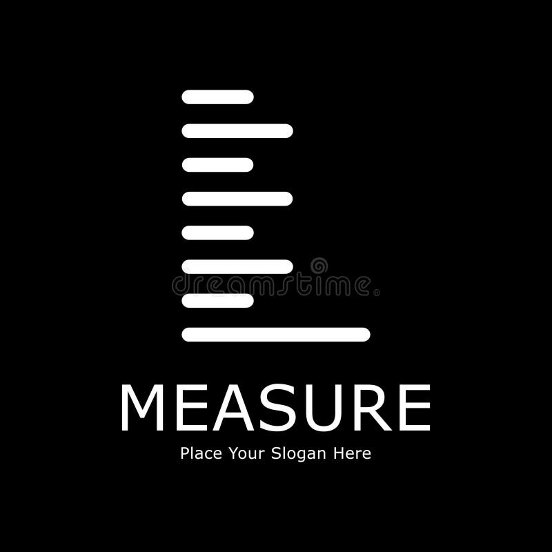 Abstract Ruler Letter L Vector Logo Template for Education Stock Vector ...