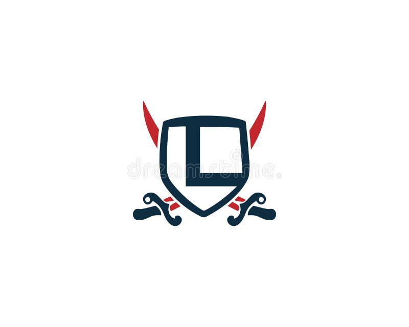 Letter L Shield Logo with Two Crossing Swords. Stock Vector ... Letter L Shield Logo with Two Crossing Swords. Stock Vector ...