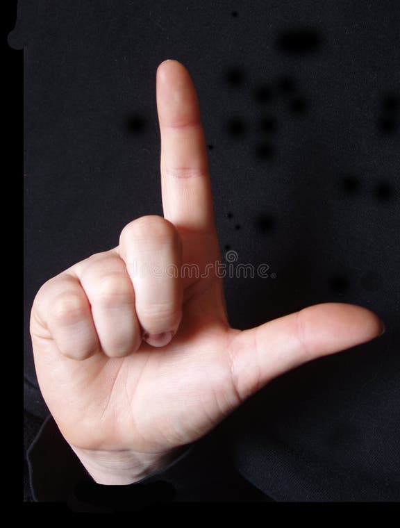 Letter L in sign language stock photo. Image of sign, alphabet - 581418